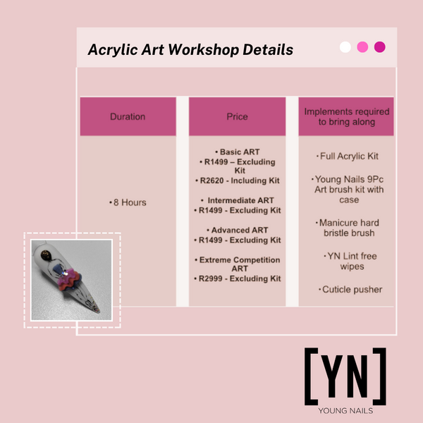 Acrylic Art Workshop: Advanced - Young Nails South Africa